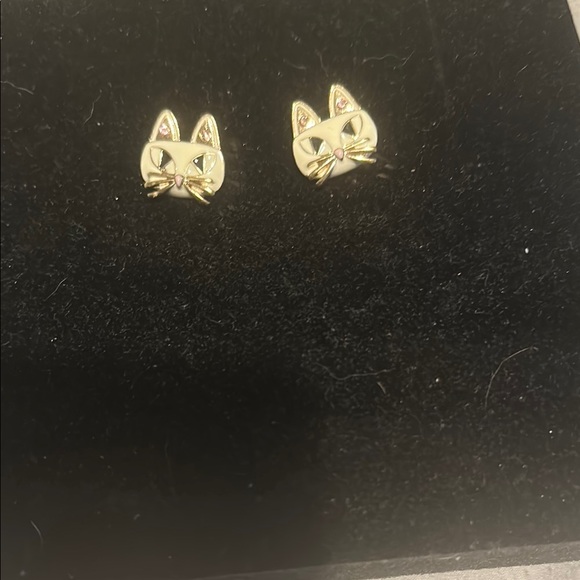 Piper | Jewelry | Piper Gold Cat Earrings | Poshmark